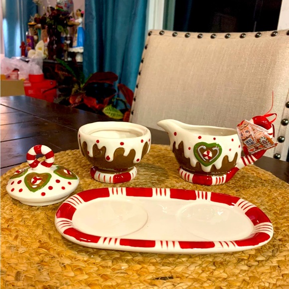 Blue Sky | Dining | Blue Sky Clayworks Gingerbread Sugar And Creamer ...